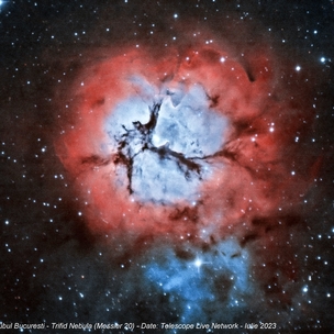 Messier 20 (M20) - Trifid Nebula | Telescope Live